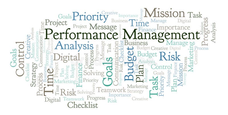 Performance Management Word Cloud, Made with Text only. Stock ...