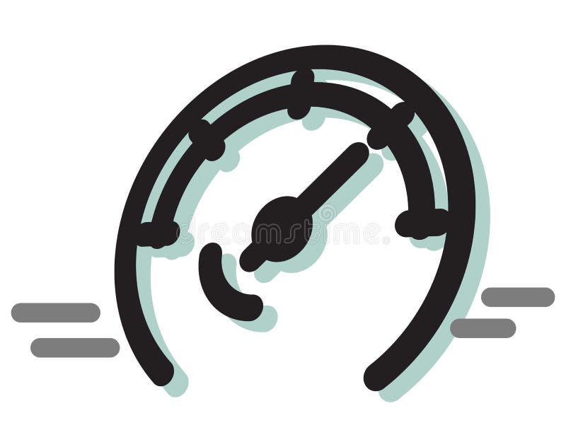 Performance Meter Icon stock vector. Illustration of horizontal - 214424646