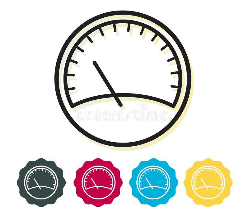 Performance Meter Icon Stock Illustration Stock Vector - Illustration ...