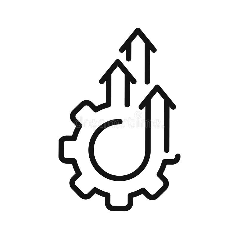 Performance Method Black and White Icon Illustration Stock Vector ...
