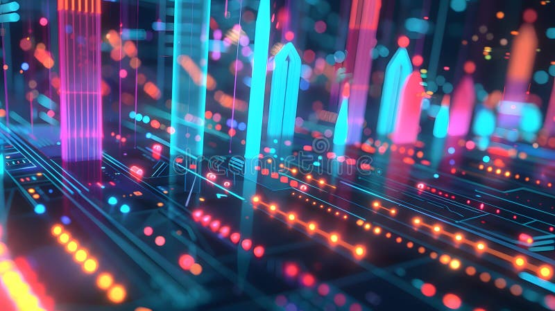 Performance Metrics Analysis Detailed Charts and Glow. Stock ...