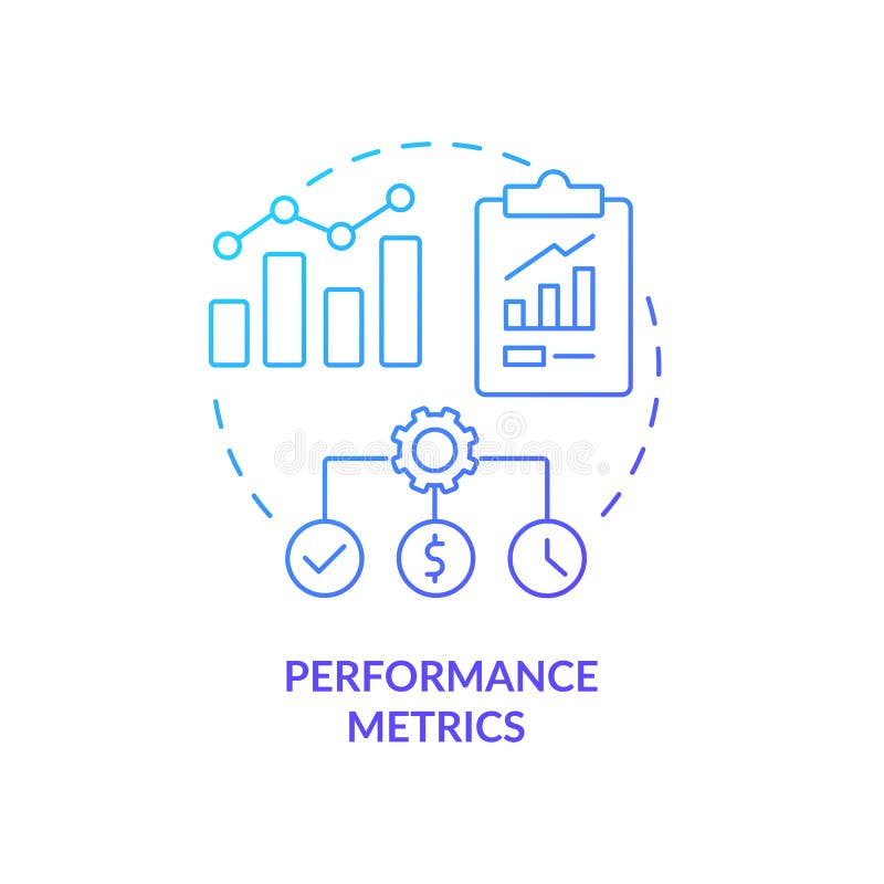 Performance Metrics Blue Gradient Concept Icon Stock Vector ... Performance Metrics Blue Gradient Concept Icon Stock Vector ...