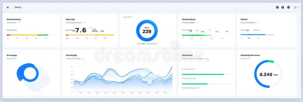 Performance Metrics Displayed on a Delivery Dashboard with a Modern Layout Showcasing Data ...