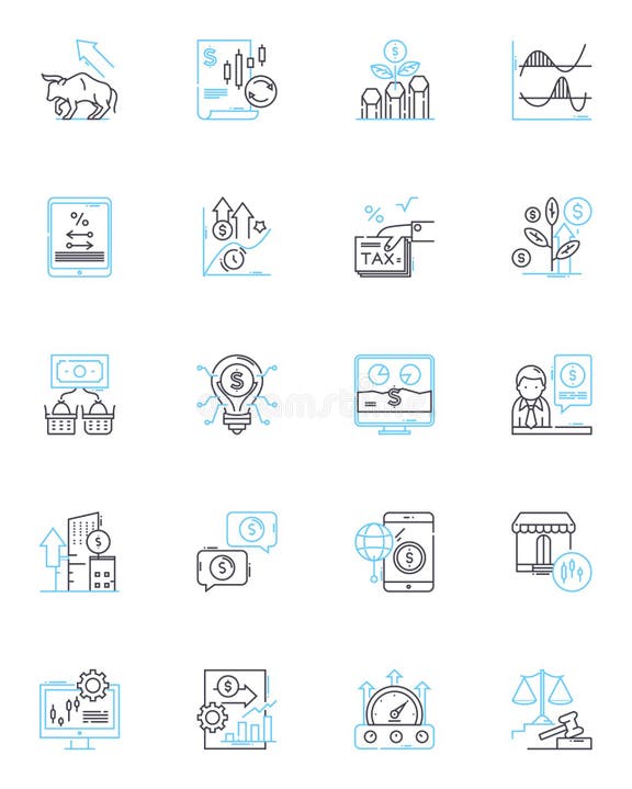 Performance Metrics Linear Icons Set. Efficiency, Accuracy ...