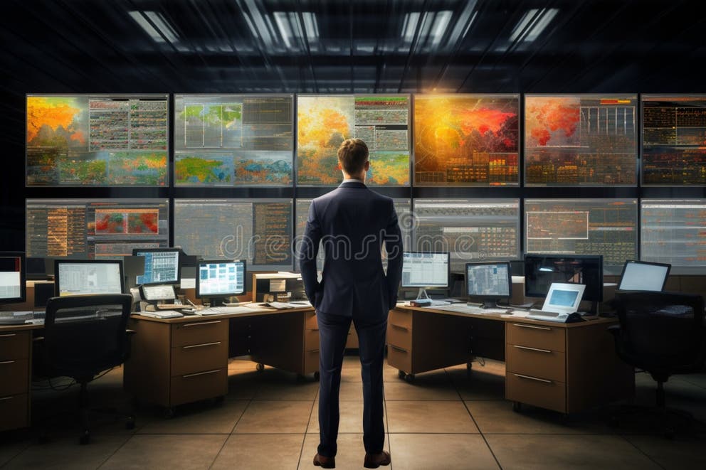 Performance Metrics Undergo Scrutiny As the Businessman Engages in Data ...