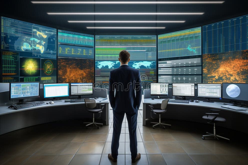 Performance Metrics Undergo Scrutiny As the Businessman Engages in Data ...