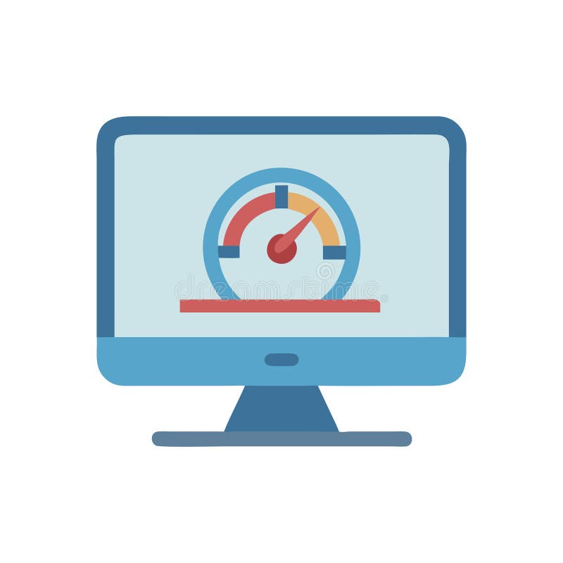 Performance Monitor Technology Icon Stock Vector - Illustration of ...