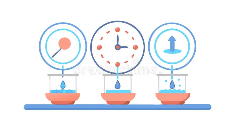 Performance Monitoring, Key Metrics, Business Indicators, Progress Tracking. Vector Design ...