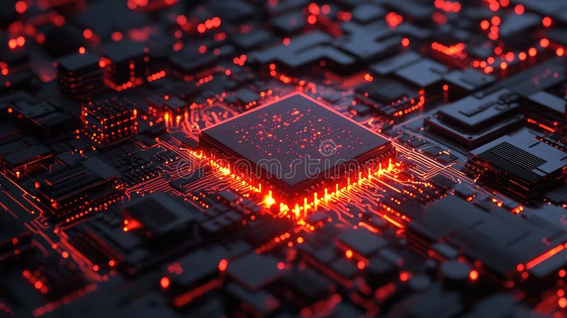 Performance morphing cpu stock illustration. Illustration of efficiency ...