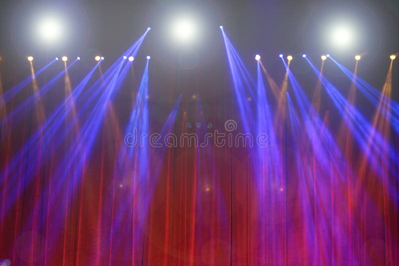 Performance Moving Lighting on Construction Light Beam Ray Stock Image ...