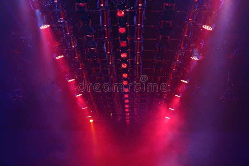 Performance Moving Lighting on Construction Light Beam Ray Stock Photo ...