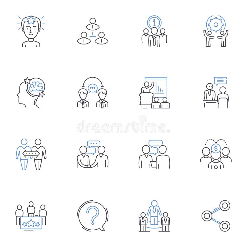 Performance Optimization Line Icons Collection Efficiency Scalability