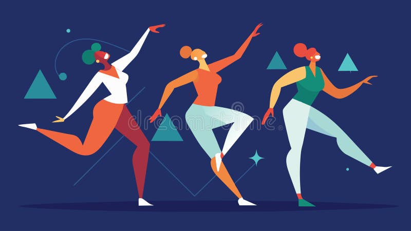 A Performance Piece with Dancers Moving in Synchronized Patterns ...