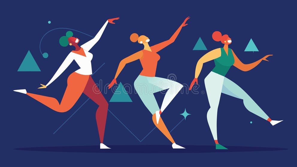 A Performance Piece with Dancers Moving in Synchronized Patterns ...