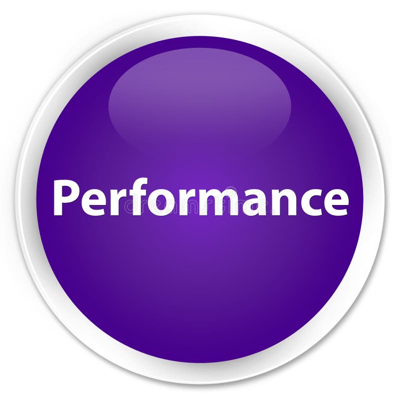 Performance Premium Purple Round Button Stock Illustration ...
