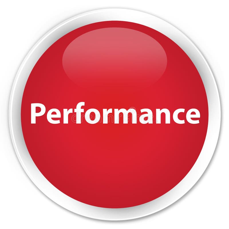 Performance Premium Red Round Button Stock Illustration - Illustration ...