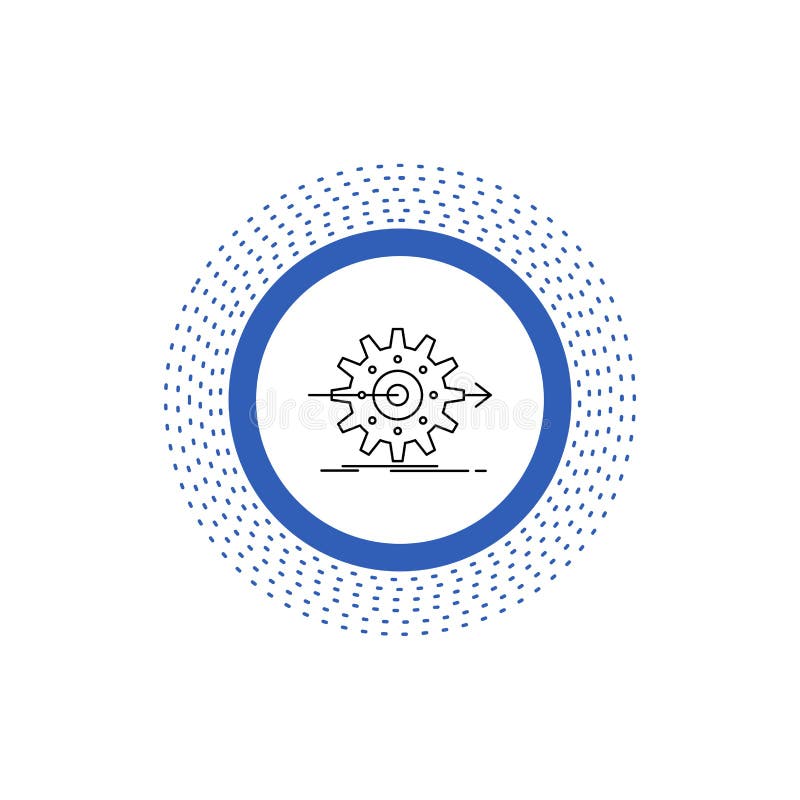 Progress with Gear Concept. Infographic Template Stock Vector ...