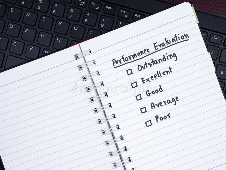 Performance Rating on Laptop Key Board 2 Stock Image - Image of ...