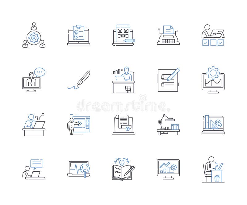 Performance And Results Line Icons Collection Efficiency Effectiveness Productivity Accuracy