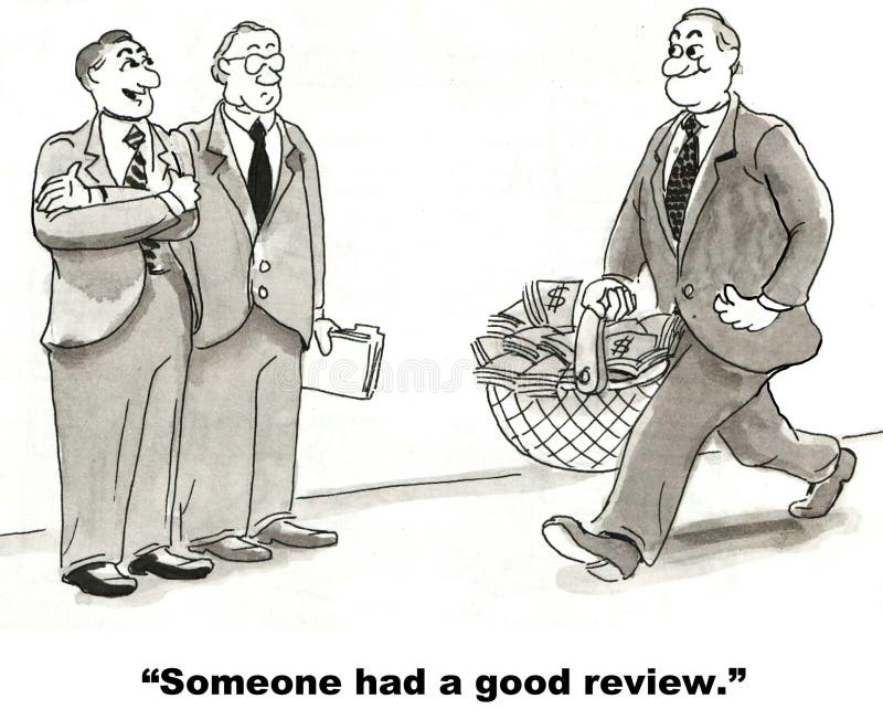 Performance Review stock illustration. Illustration of cartoons - 44697331