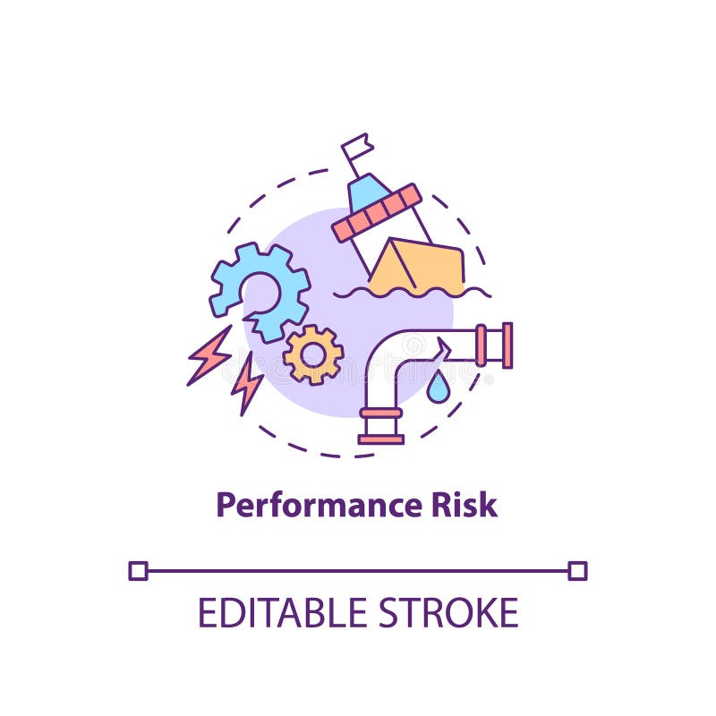 Performance Risk Concept Icon Stock Vector - Illustration of marketing ...