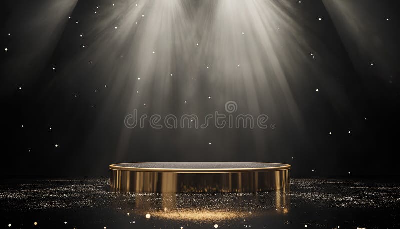 This Performance Space Image Features a Stage Spotlight Shining Down on ...