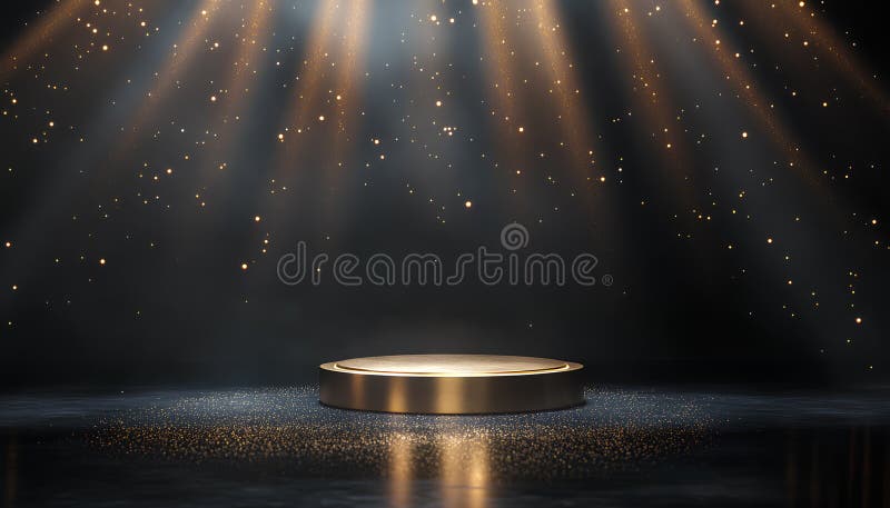 This Performance Space Image Features a Stage Spotlight Shining Down on ...