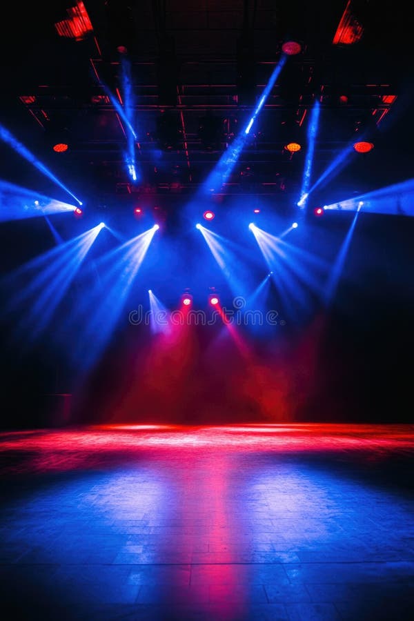 Performance Stage with Advanced Lighting Stock Photo - Image of venue ...