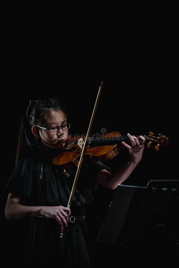 Performance on Stage in Dark Studio Editorial Stock Image - Image of ...