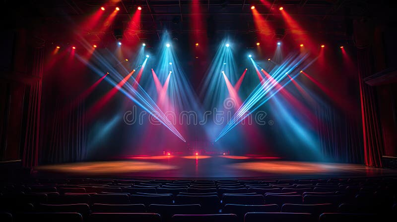 Performance stage light stock illustration. Illustration of design ...