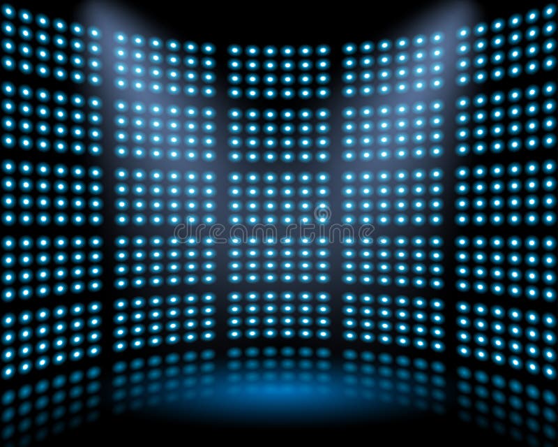 Performance Stage With Lightbulb Stock Vector - Illustration of event ...