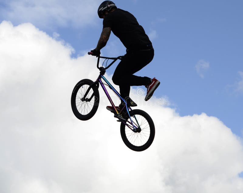 Performance of Stunt Cyclists on the Day of the City of Chelyabinsk ...