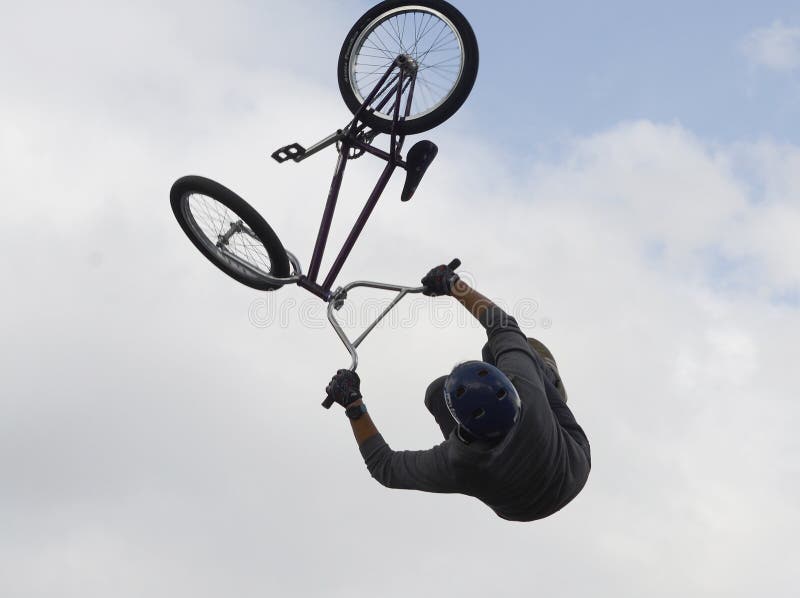 Performance of Stunt Cyclists on the Day of the City of Chelyabinsk ...