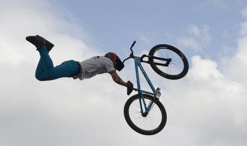 Performance of Stunt Cyclists on the Day of the City of Chelyabinsk ...