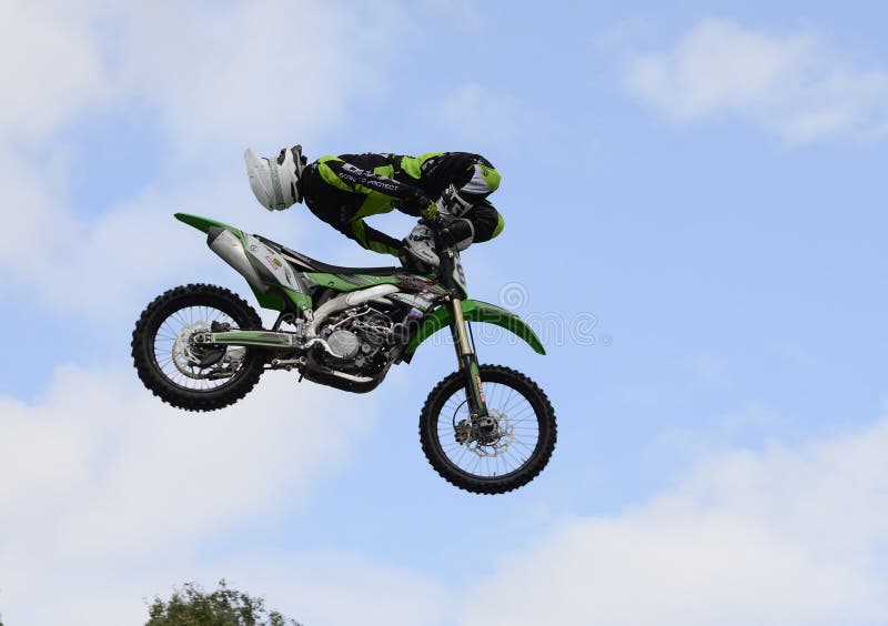 Performance of Stunt Motorcyclist on the Day of the City of Chelyabinsk ...