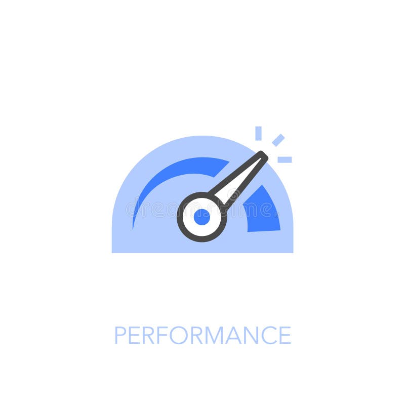 Performance, Symbol, Speed, Indicator, Power Concept. Hand Drawn ...