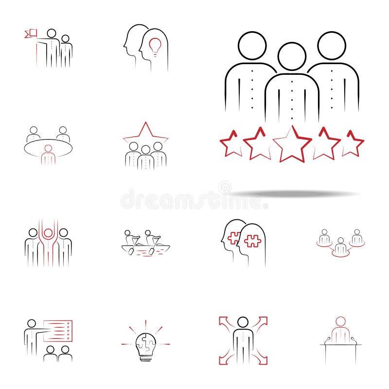 Performance Team Icon. Monochrome Sign from Corporate Development ...