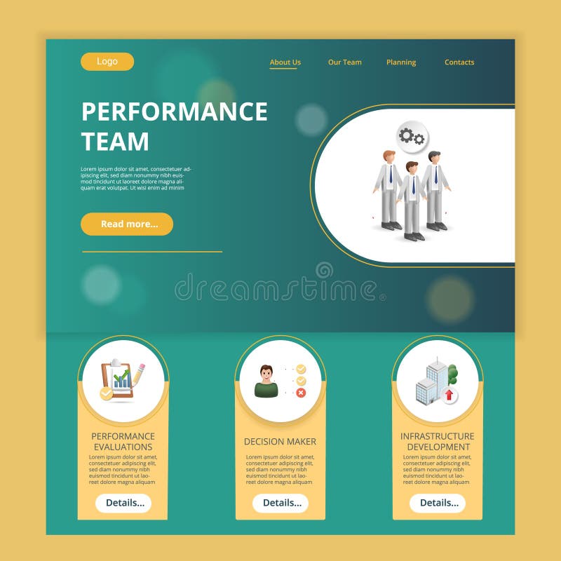 Performance Team Icon. Monochrome Sign from Corporate Development ...