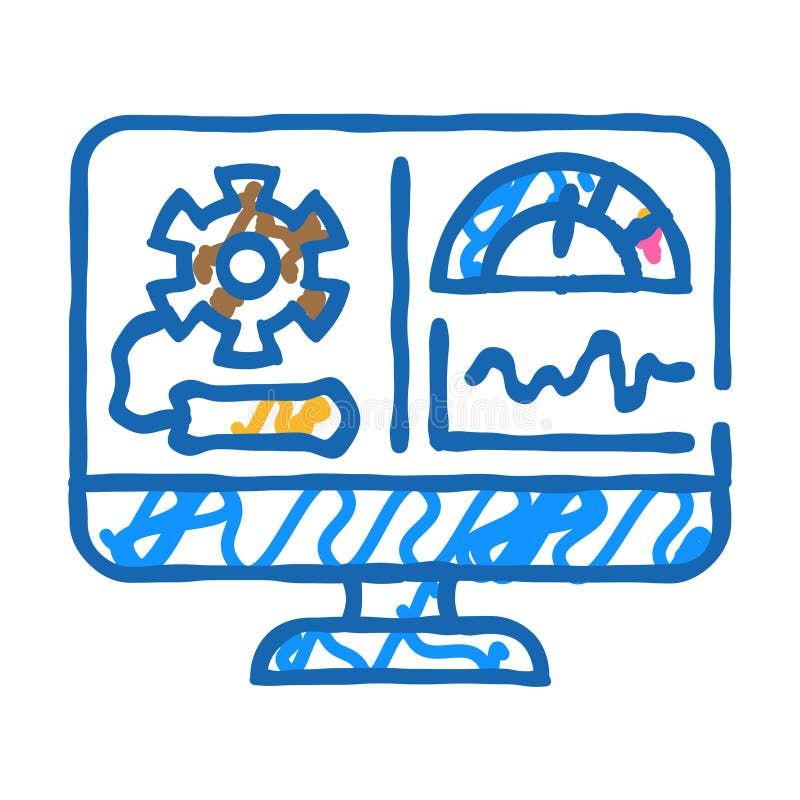 Performance Testing Analyst Icon Doodle Illustration Stock Illustration ...