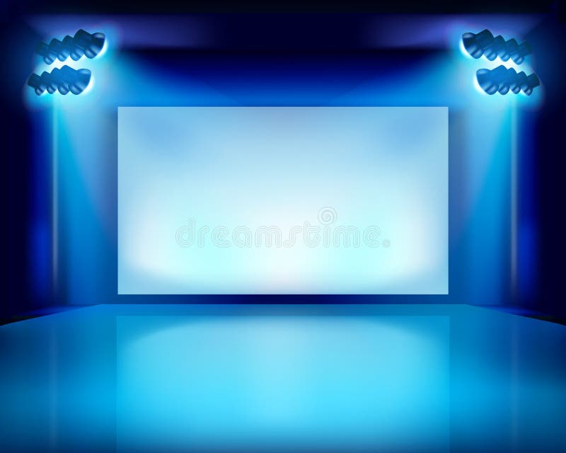 Performance in the Theater. Vector Illustration. Stock Vector ...