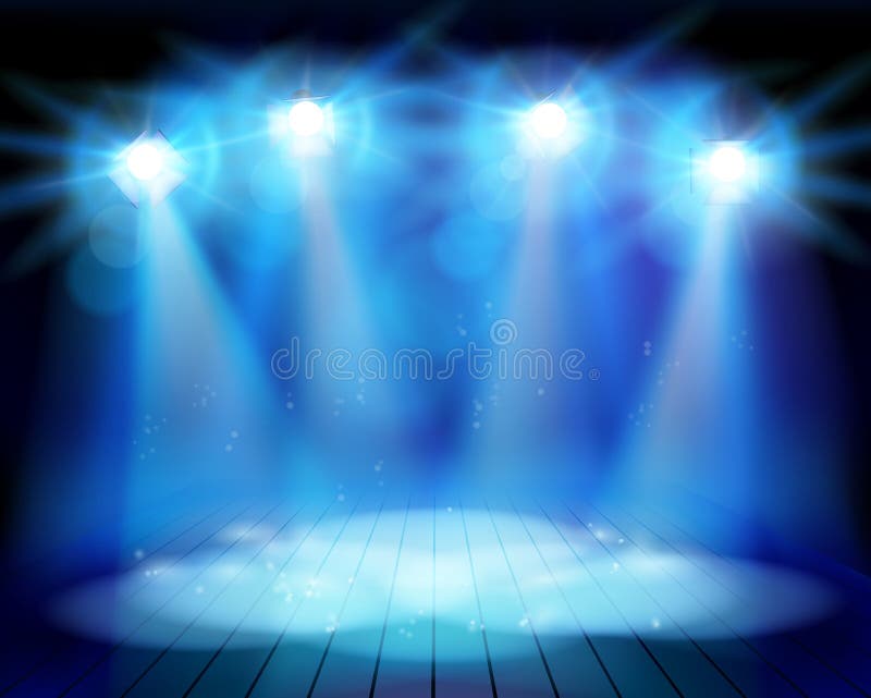 The Performance on Theatrical Stage. Vector Illustration. Stock Vector ...