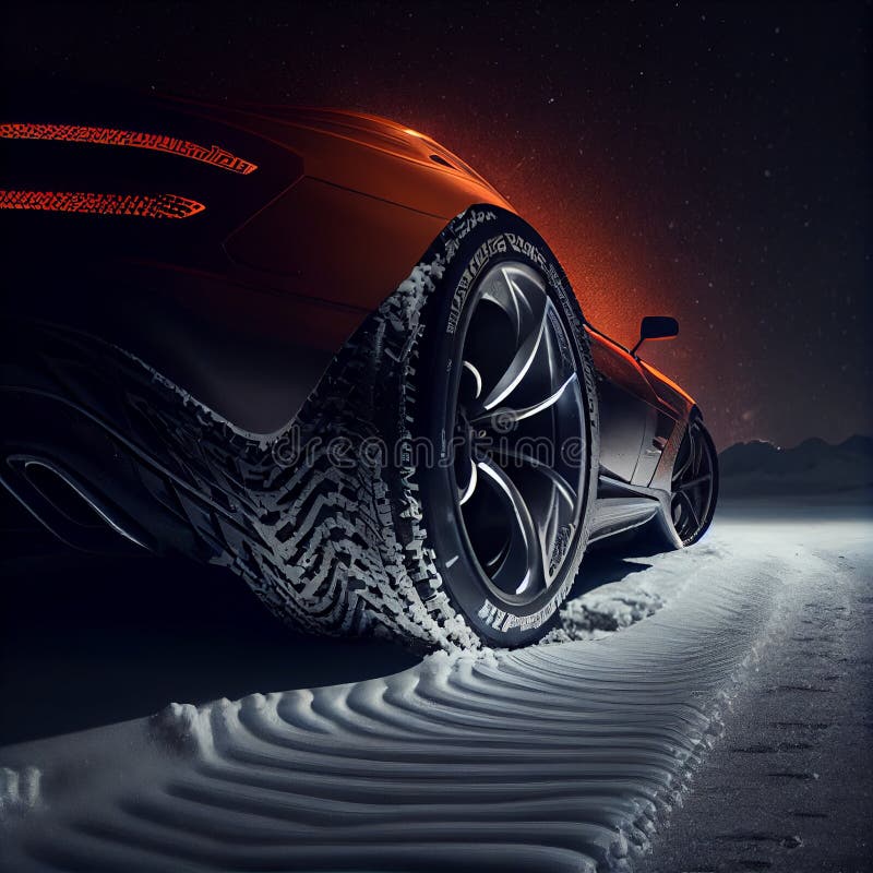 Performance Tires with Smoke Stock Illustration - Illustration of rally ...