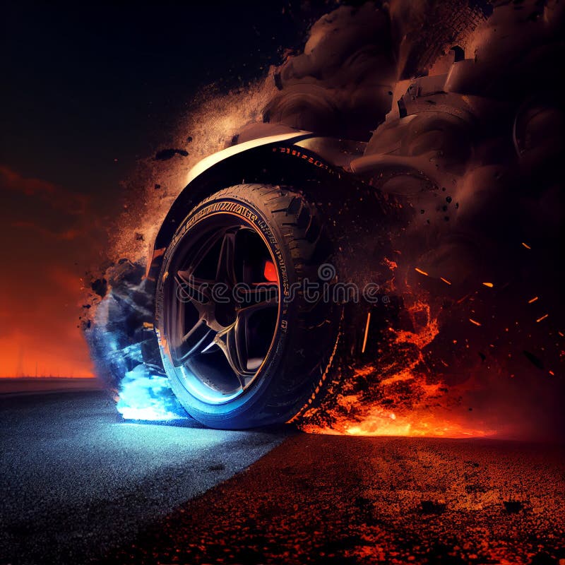 Smoke Tyre Stock Illustrations – 368 Smoke Tyre Stock Illustrations ...