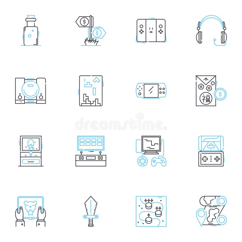 Performance Tracking Linear Icons Set Analytics Metrics Evaluations Measurements Dashboards