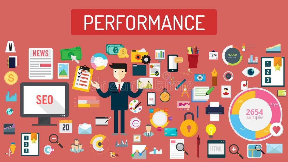 Performance Typography Design Stock Vector - Illustration of camera ...