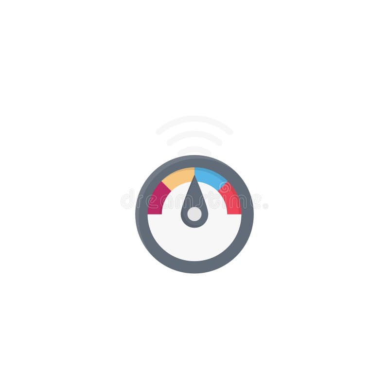 Performance Vector Flat Colour Icon Stock Vector - Illustration of ...