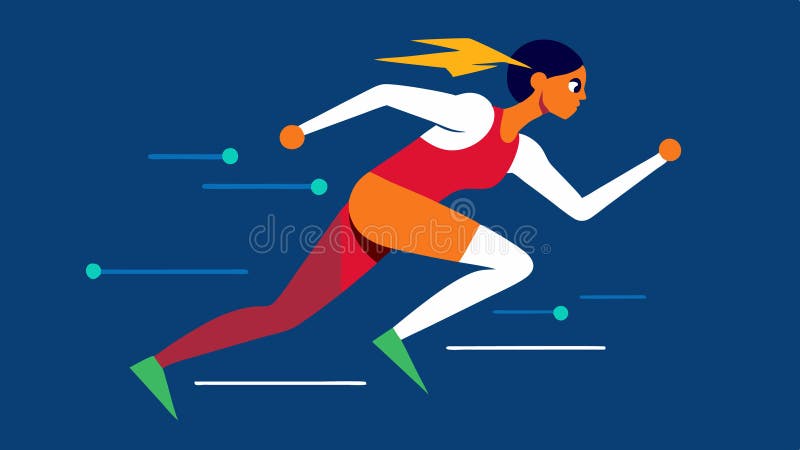 Performance Visualization an Athlete Performing a Sprint with Visual ...