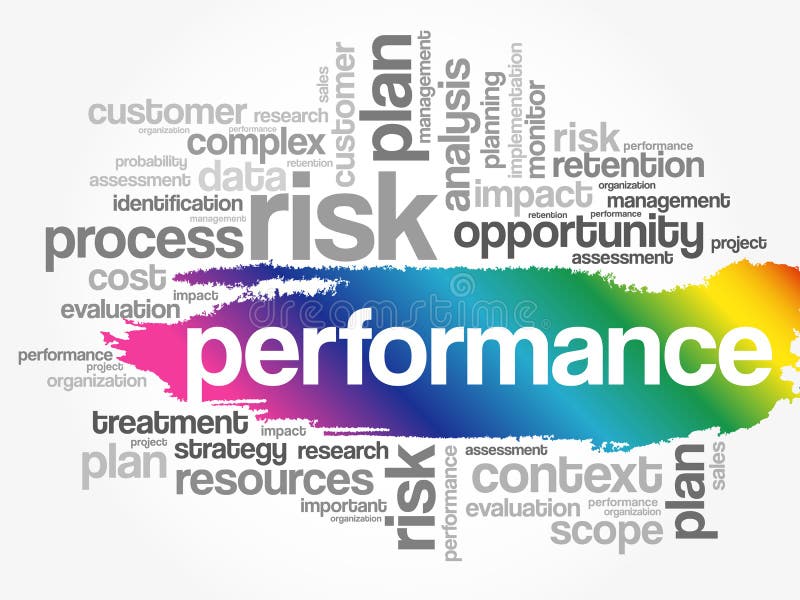 Performance word cloud stock illustration. Illustration of achievement ...