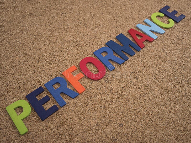 Performance word 4 stock image. Image of achievement - 63875785