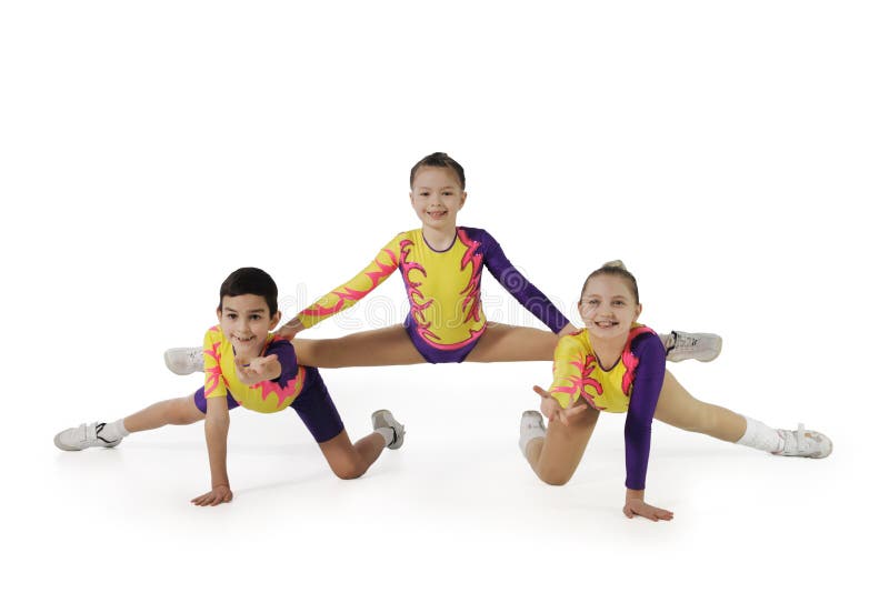 Performance by the Young Athlete Aerobics Stock Photo - Image of ...